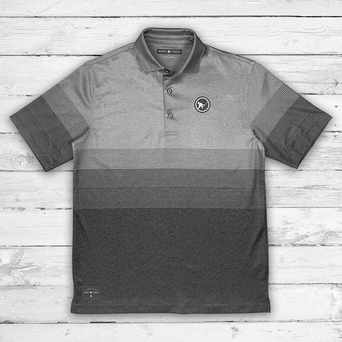 In The Clutch *Performance Stretch Polo (Shadow Stripe) – Beauty Status ...